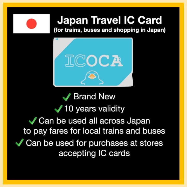 Japan ready stock ICOCA IC Card (works the same as Suica / Pasmo) for ...