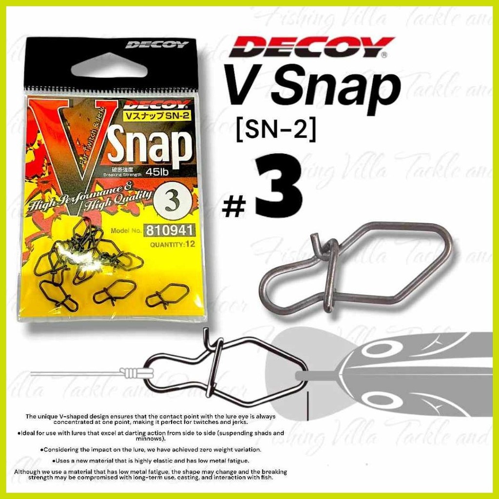 DECOY V-SNAP SN-2 Durable Fishing Snap | Shopee Philippines