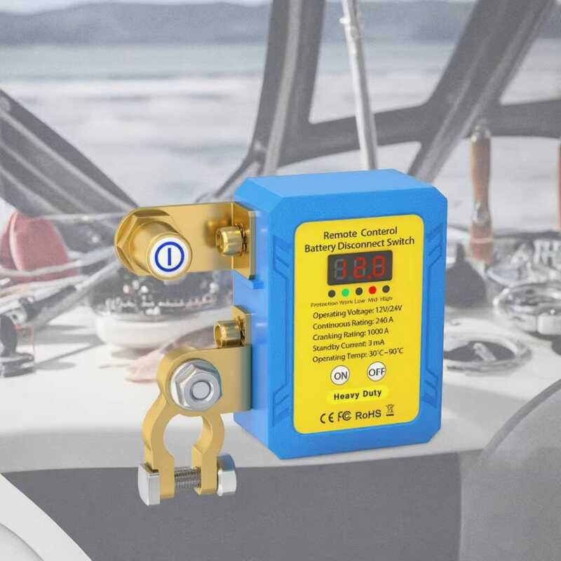 Heavy Duty 12V DC 240A Remote Control Relay Switch Power Saving ...