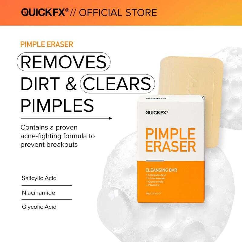 QUICKFX Pimple Eraser Cleansing Bar Soap 90G | Shopee Philippines