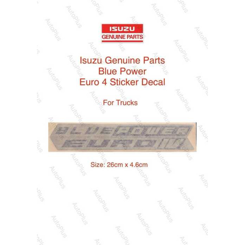 Isuzu Genuine Parts BLUE POWER EURO IV Sticker Decal Or Emblem For ...