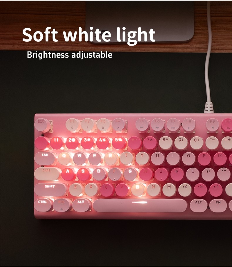 MOFii GEEZER G5 Wired Illuminated Personalized Mechanical Keyboard with ...
