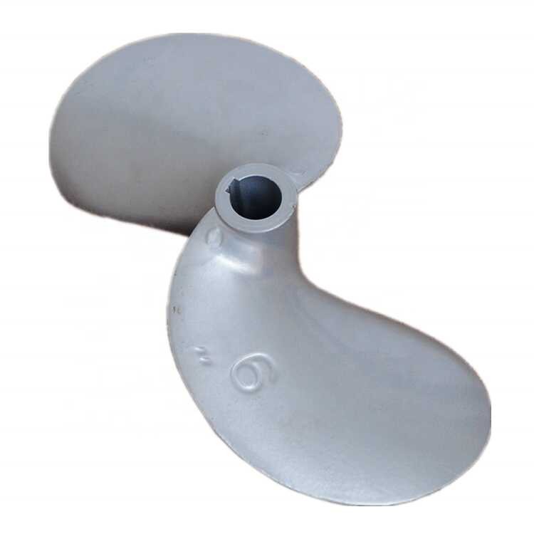 9Af 9 Inch Aluminum Propeller 2 Blades Impeller For Boat Engine And Mud ...