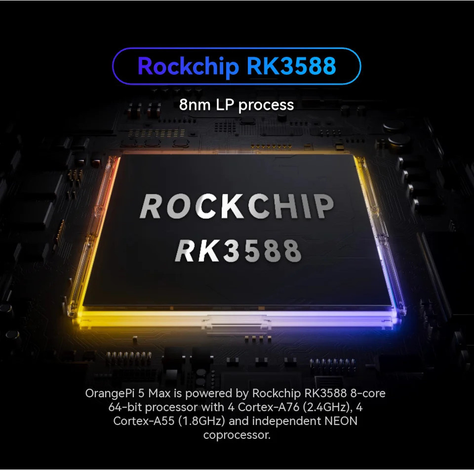 [In stock]Orange Pi 5 Max 8GB RAM Single Board Computer LPDDR5 RK3588 ...