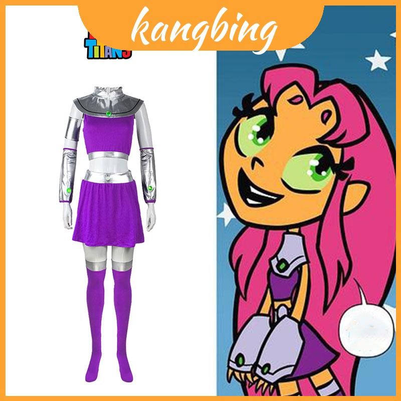 Set Crow Full Boy Teen Titans Starfire Cosplay Accessories With Costume ...
