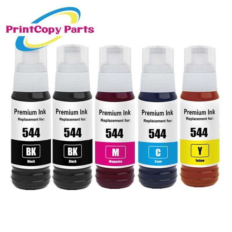 T544 1 Re Ink 544 for Epson EcoTank L3210 L1210 L1250 L3110 L3250 L3251 ...