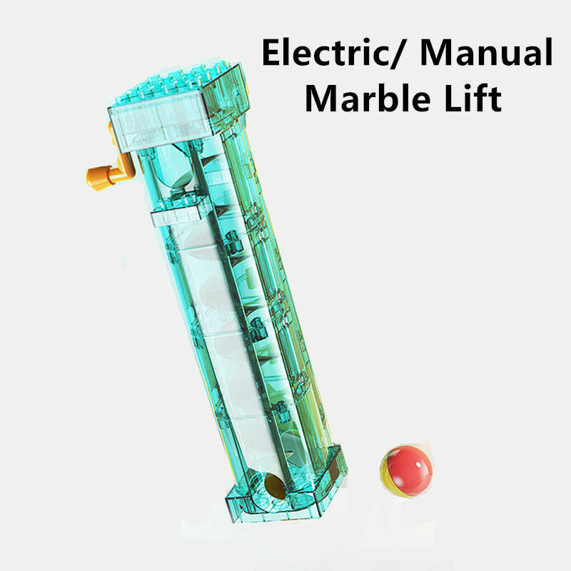 Fancytree Electric Manual Elevator Marble Race Run Lift Motor Spiral ...