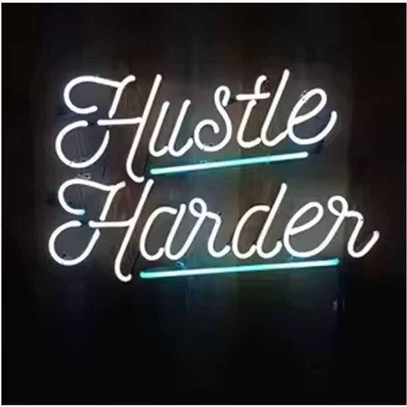 Sign 10Kv Para Sa Hustle Harder Bar Iconic Signs Glass Acrylic Room ...