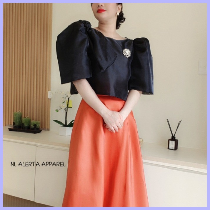 MODERN FILIPINIANA PIA CROP TOP BARONG AND INNER DRESS FOR WOMEN ...