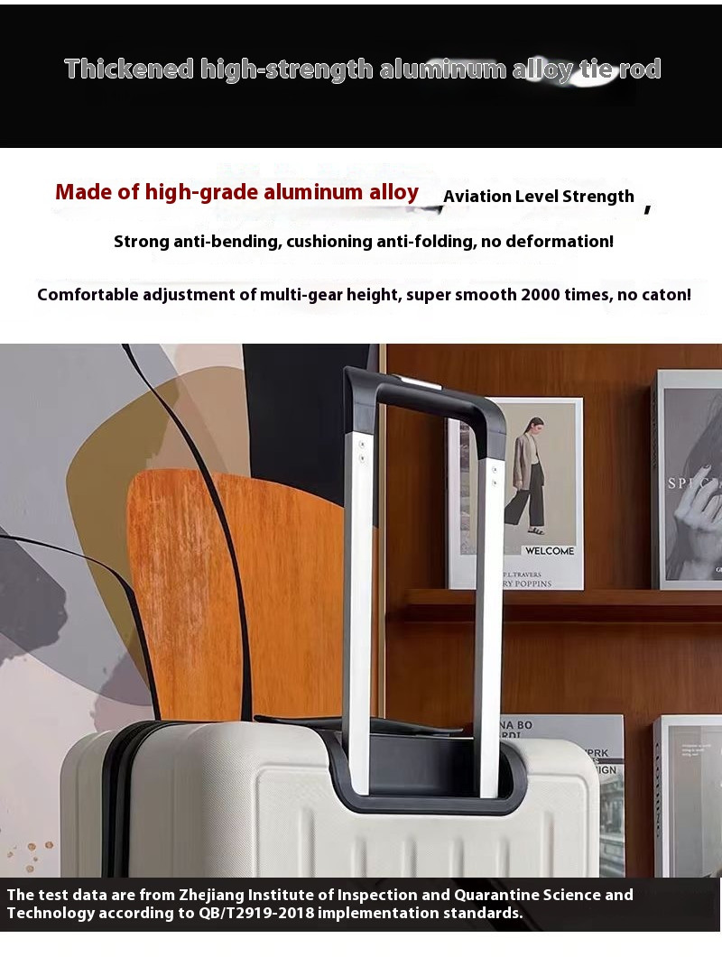 New Style Side Opening Luggage Extendable Trolley Case Female 24/in ...