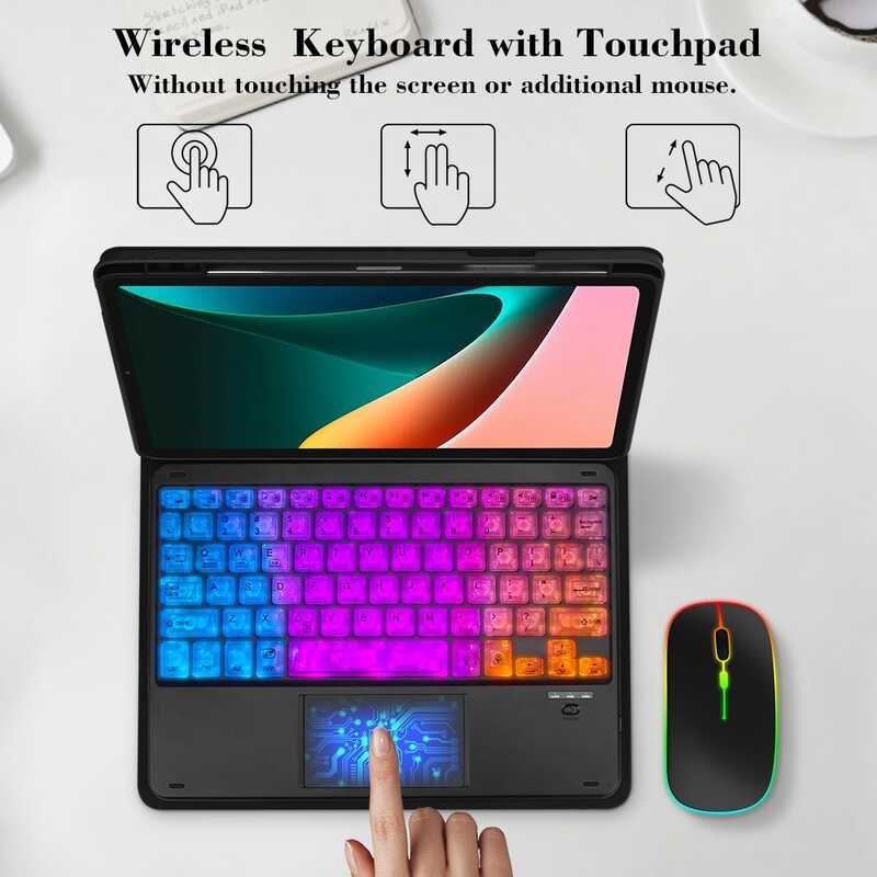 RGB Raiow Backlit Bluetooth Touchpad And E Wireless Spanish Korean ...