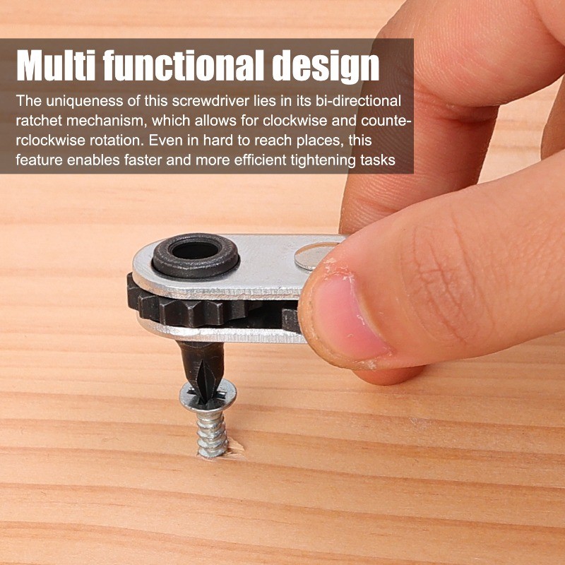 Elbow Flat Head Bidirectional Adjustable Screwdrivers Portable ...