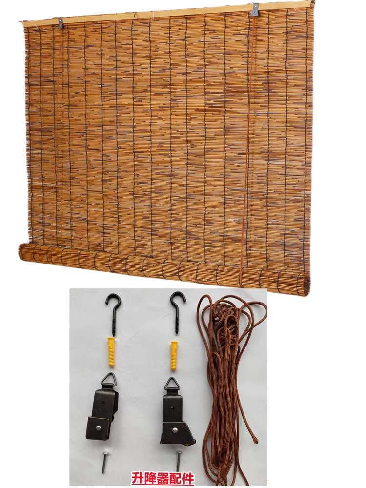 Iron lifter, reed roller blind, special grass bamboo curtain, top side ...