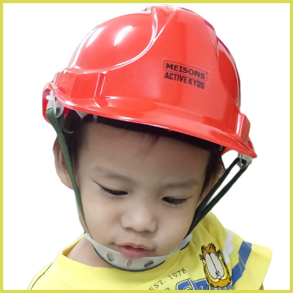 ⇩ Meisons active kids party hard hat safety helmet ( RED ) | Shopee ...