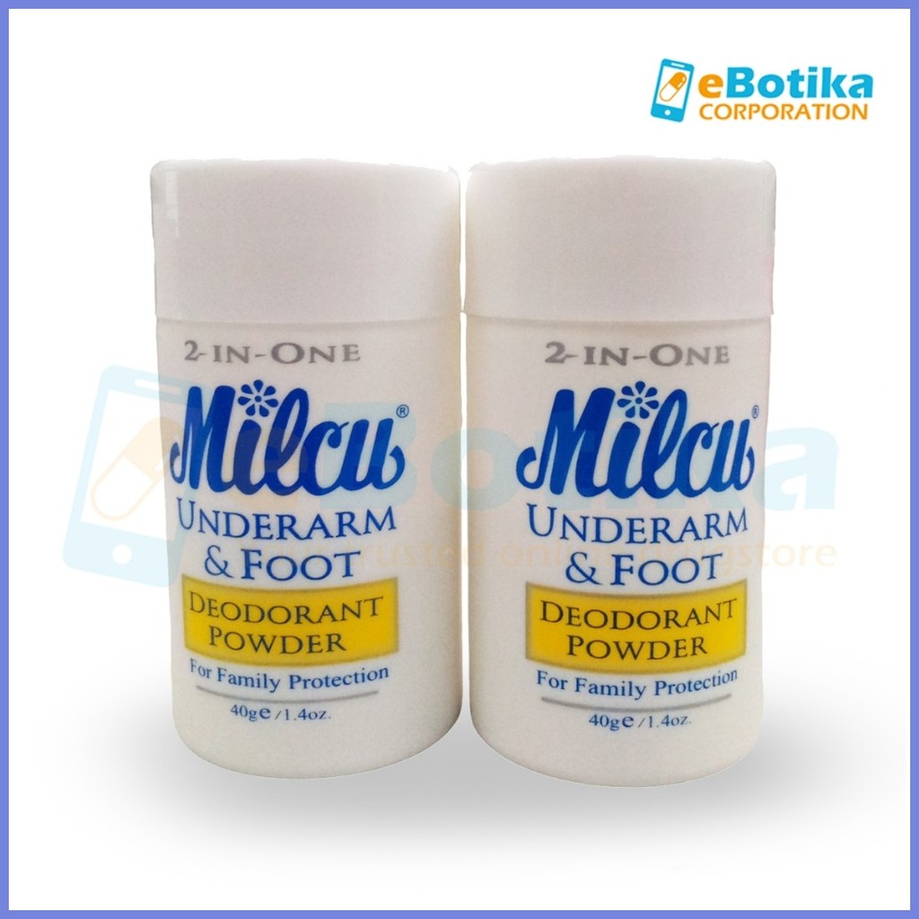 Milcu Deodorant Powder 40g (2pcs) | Shopee Philippines