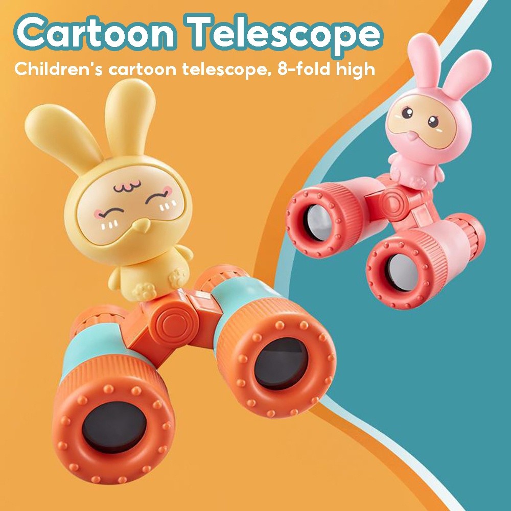 Kids Telescope Toy 8x Focused 3D Telescopic Carton Carrot Telescope ...