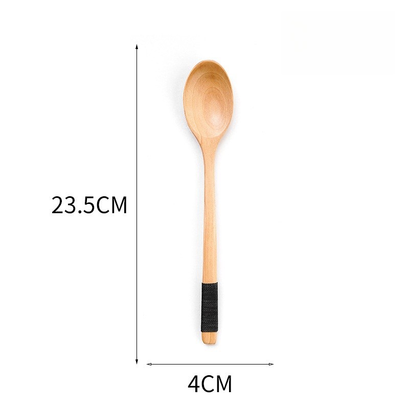 Dualswish Japanese and Korean Style Winding 23.5CM Long Handled Wooden ...