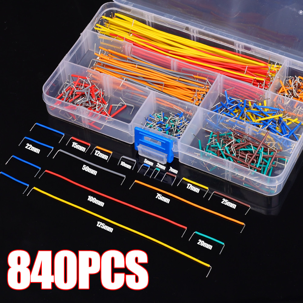 DIY Preformed Breadboard Jumper Wire Kit 14 Lengths Board Jump Wire ...
