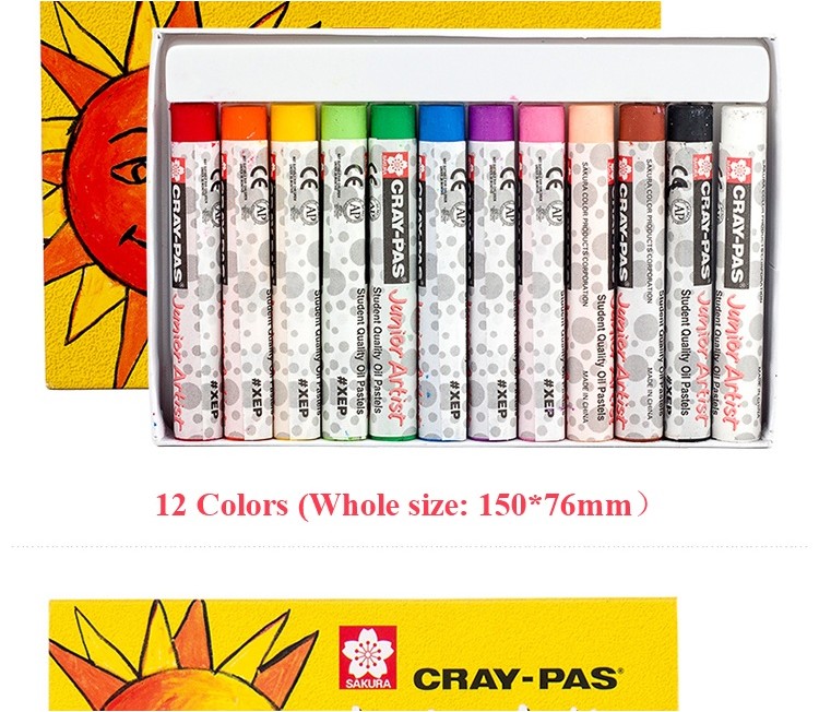SAKURA Cray-Pas Junior Artist Soft Oil Pastel Painting Children's ...