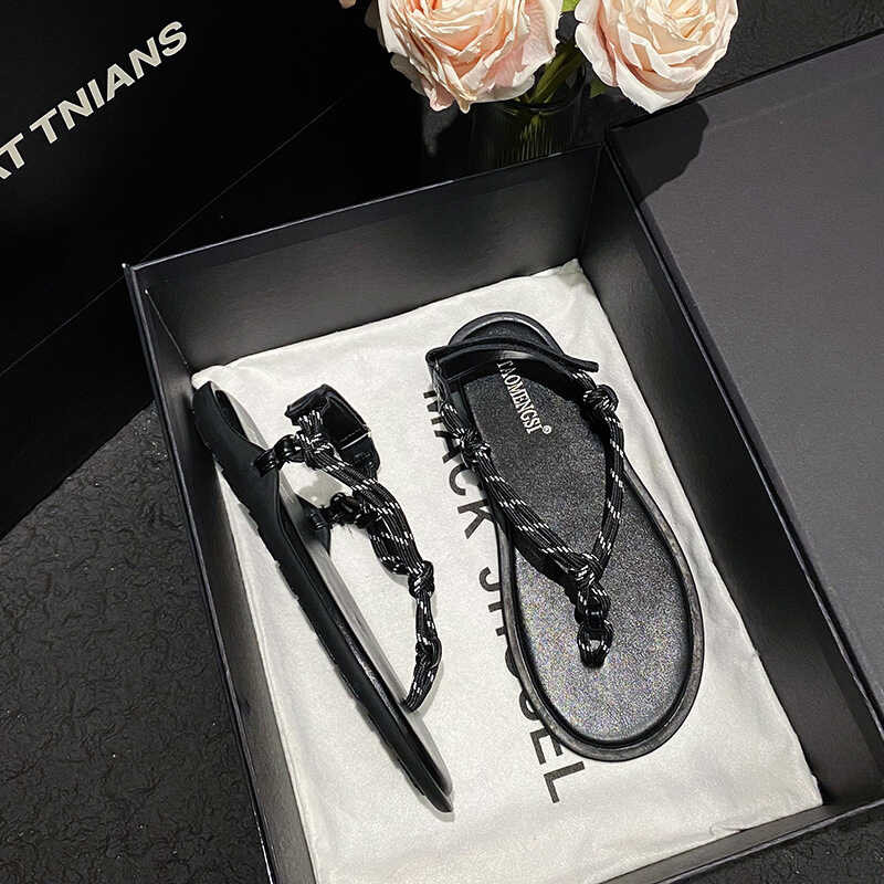 C7 2026 Huidong Yixinda Lubid Buhol Daliri Sandals Velcro Na Suot ...