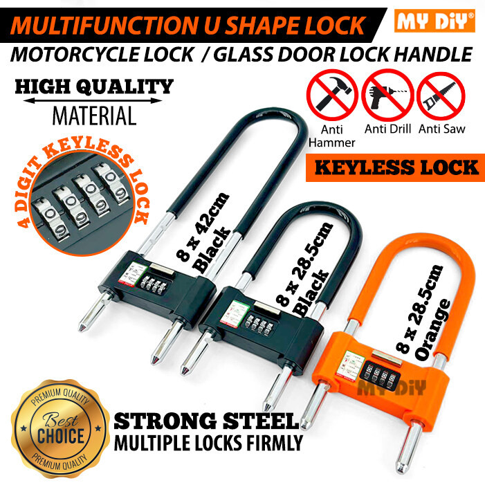 U LOCK ANTI THEFT HIGH SECURITY COMBINATION KEYLESS U LOCK / U LOCK ...