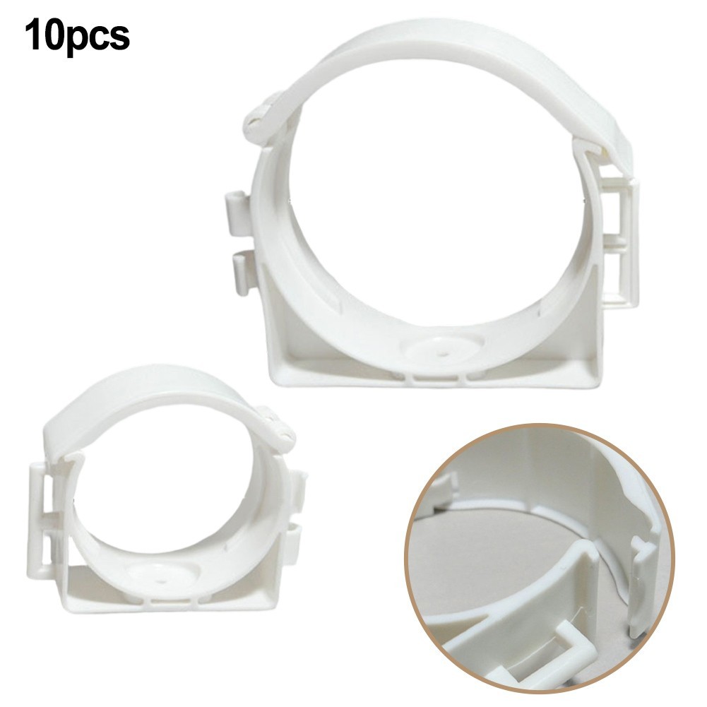 10pc Round Ducting Pipe Bracket Clip Clamp Holder Duct Tube Clip for 75 ...