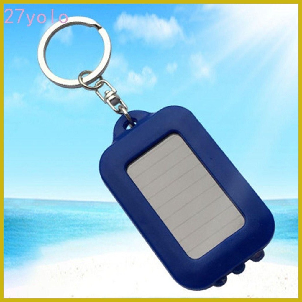 YOLO Solar LED Flashlight Pendant, Key Switch High Efficiency Mini ...