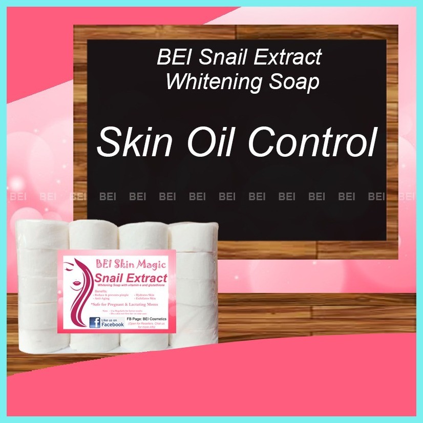 ⚧ ☨ ℒ [ORIGINAL] 20pcs BEI Snail Extract Whitening Soap with Vitamin E ...