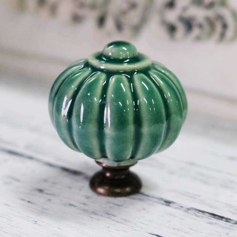 New Solid Ceramic Lantern Pumpkin American Sing Ho Chinese Furniture ...