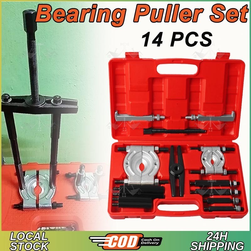 14 PCS Bearing Separator Universal Puller Set Original Heavy Duty ...