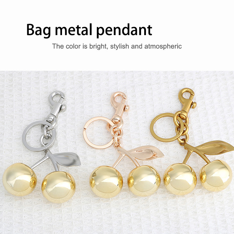 Handbag Pendant Keychain Cherry Bag Charm with Key Ring Women's ...