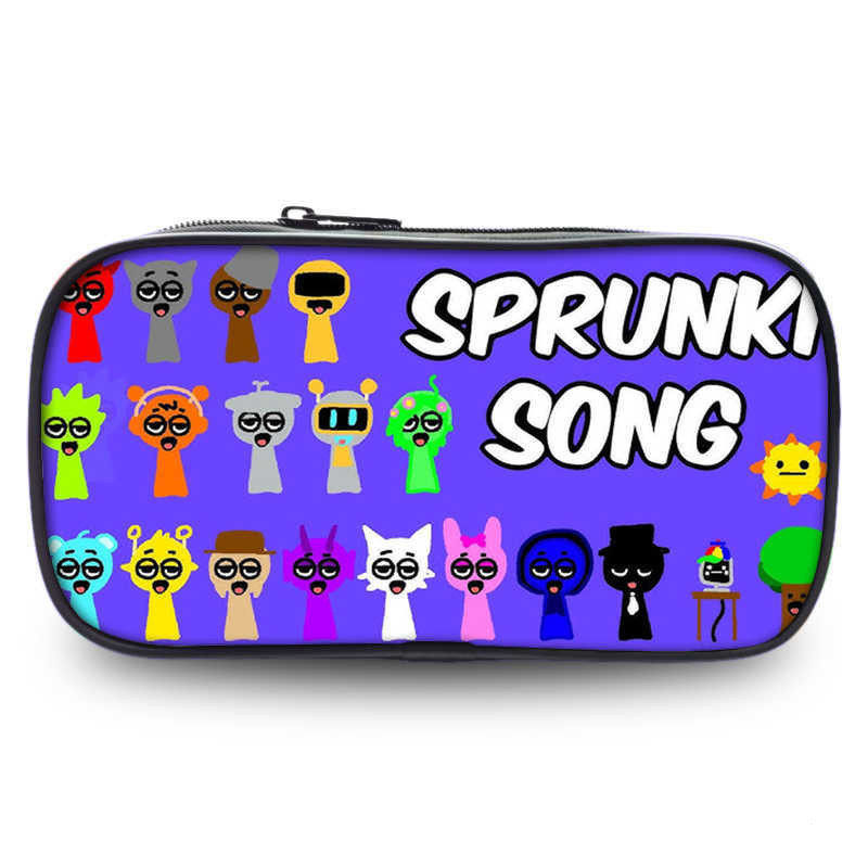 NEW Sprunki Pencil Case For Student Printed Stationery Box | Shopee ...