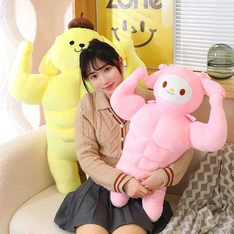 Sanrio 90cm Plush Cute Kuromi Cinnamoroll My Melody Pompompurin Anime F ...