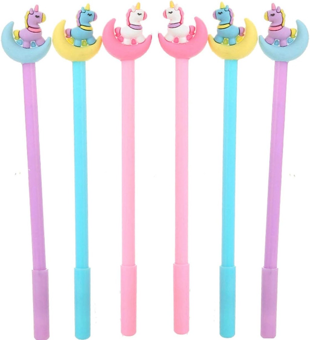 12 Pcs Colorful Moon Donkey Unicorn Gel Pens Set Cute Colorful Kawaii ...