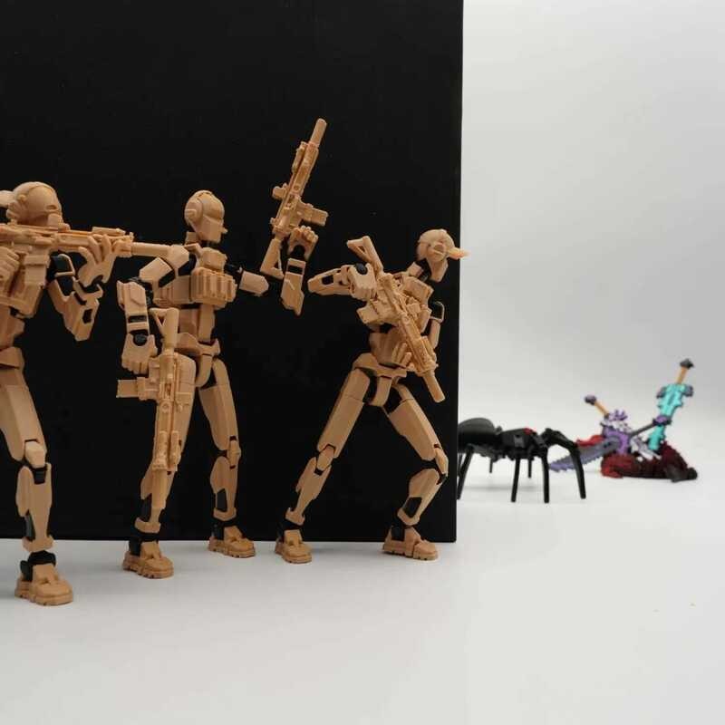 3D Printed Lucky 13 Army Team Posable Figure Unpainted Highly ...