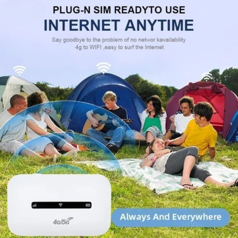 M6 4G 5G Pocket WiFi Router 150Mbps Openline 4G LTE Wireless Hotspot Router Modem Universal Sim ...