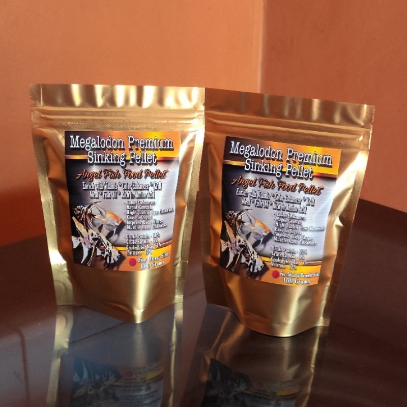 ♞Megalodon Premium Sinking Pellet for Angel Fish (for Juvy size to ...