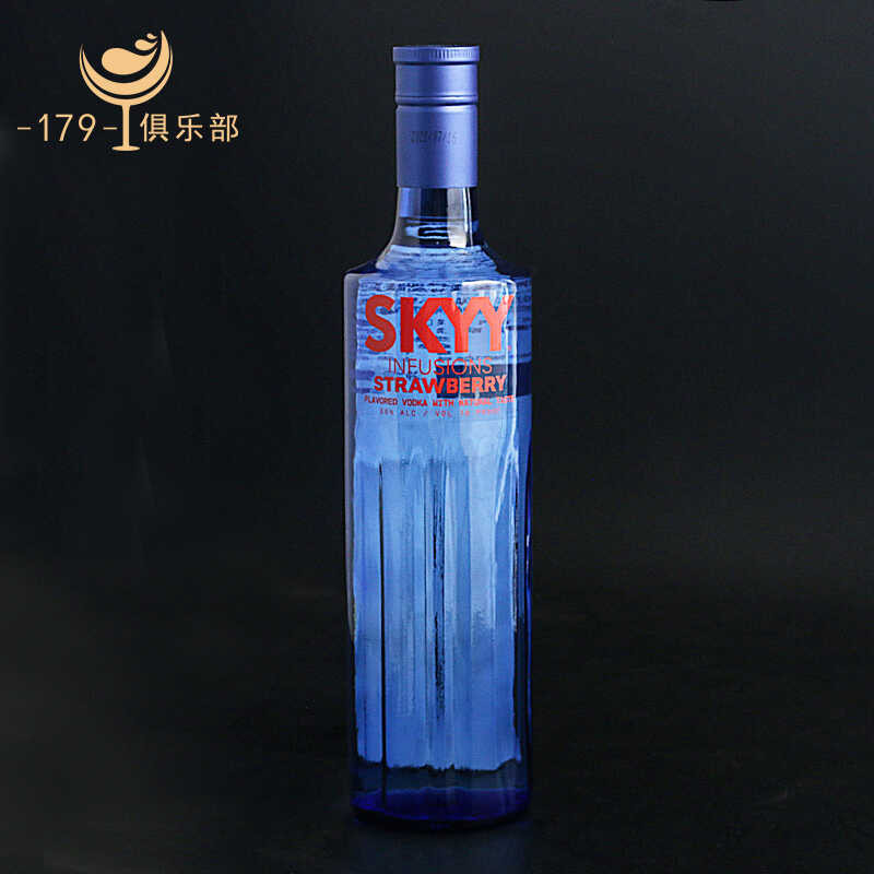 Skyy Vodka Sky Fruit Flavored with Deep Blue Strawberry Volt Flavor ...