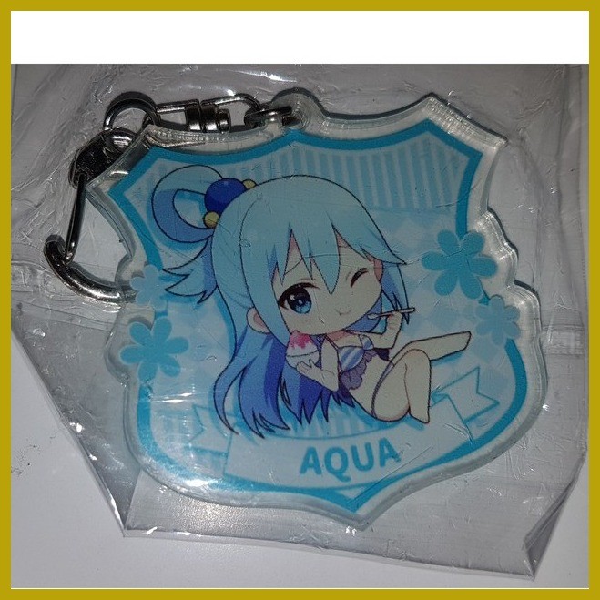 ↂ Konosuba Acrylic Anime Premium Keychain 2 ( Megumin , Aqua , Darkness ...