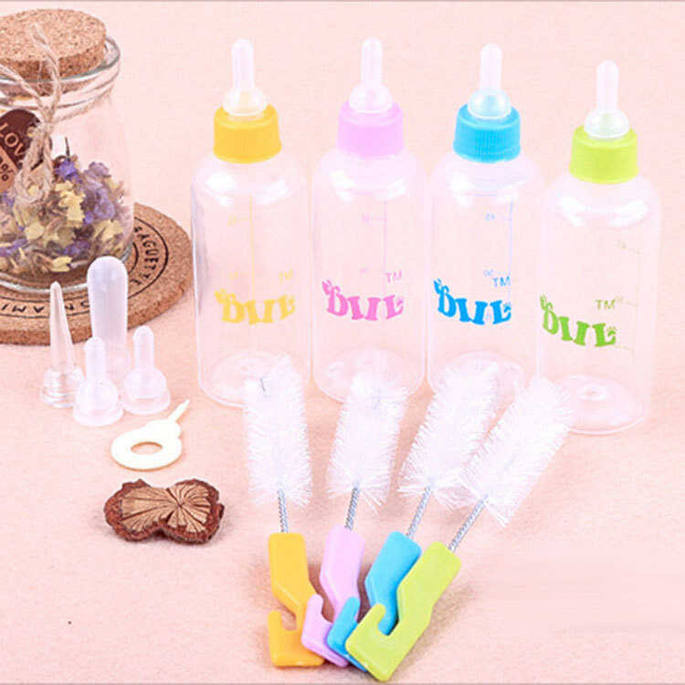 Bottle Pet Set Small Cat and Dog Universal 60/150/180ml Free Nipple | Shopee Philippines