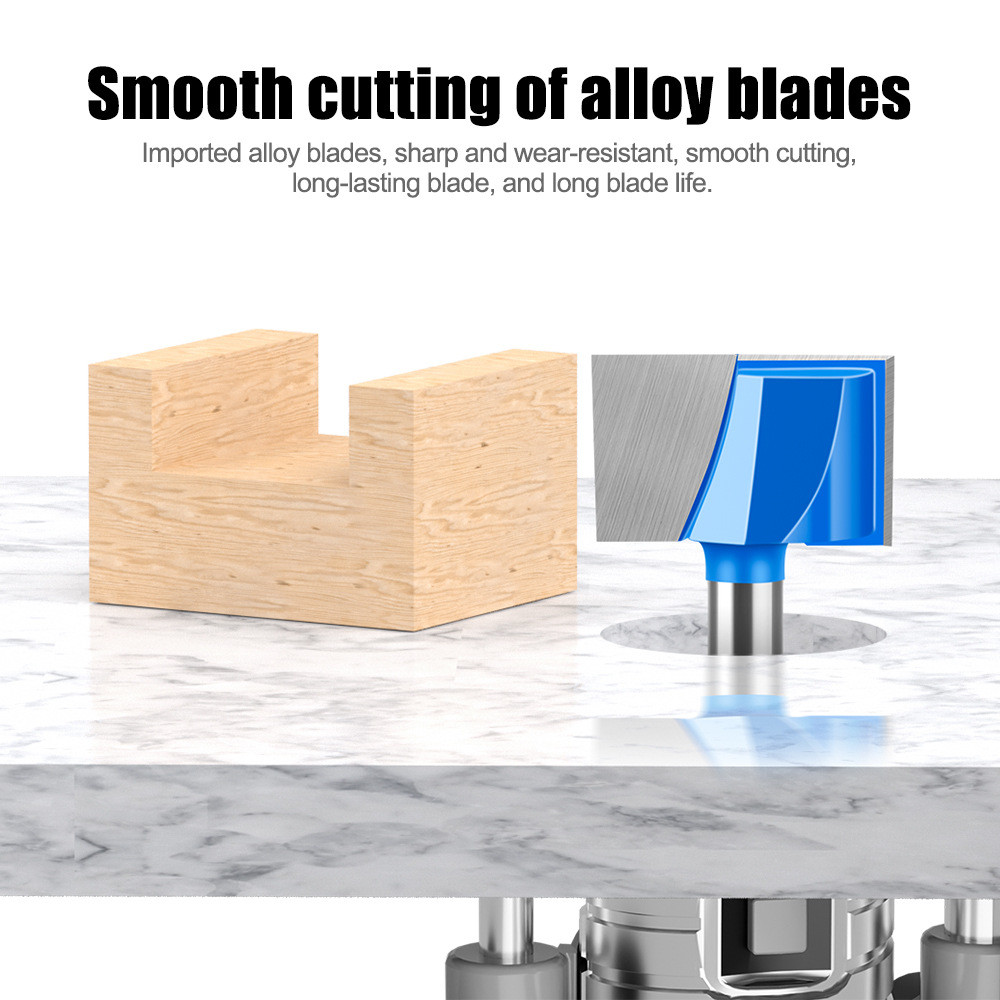 Flat Bottom Cleaning Router Bit, 6.35mm & 12mm Shank, Woodworking ...