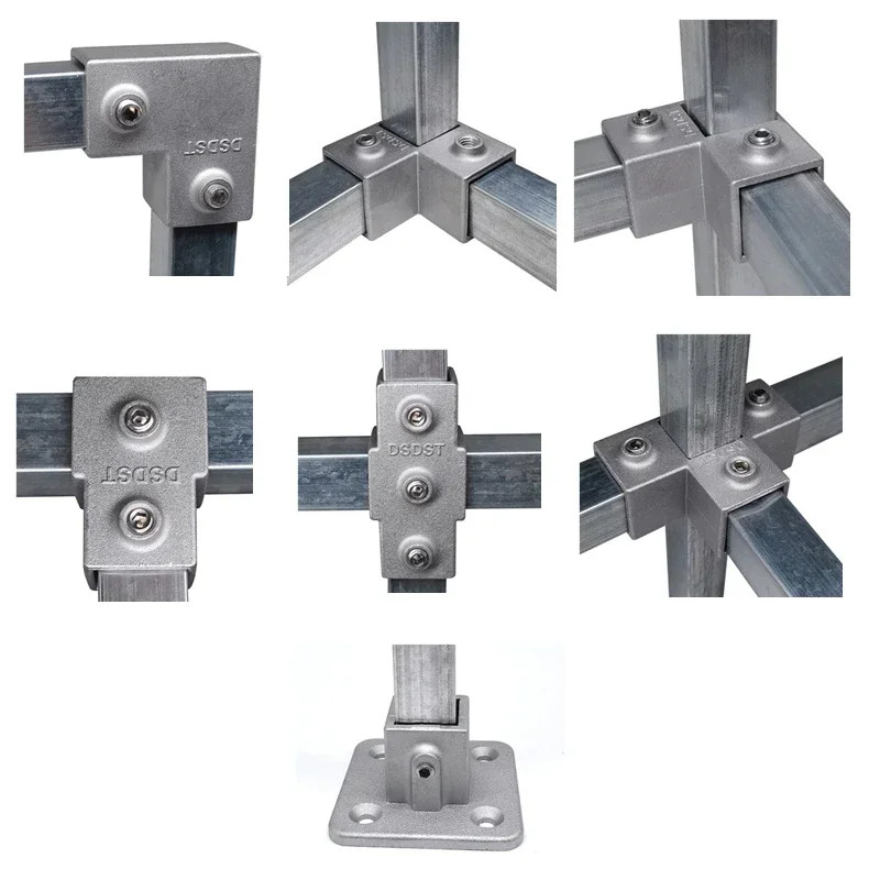 Square Tube Fittings Galvanized Square Tube Fastener Connector Square ...