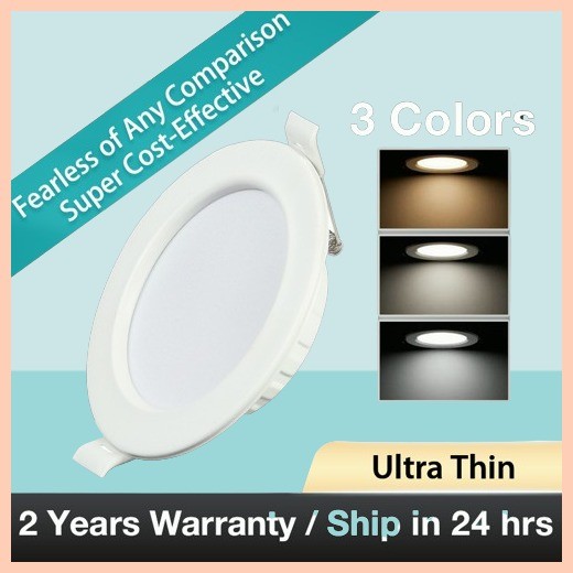 Recessed LED Tricolor Pin Light Recessed Downlight Ultra Thin 3 Color ...