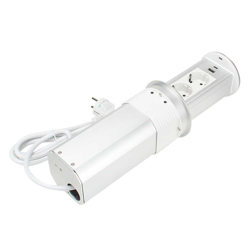 Lifting Marble Pneumatic Air Spring EU Plug Socket Power Outlets Hidden ...