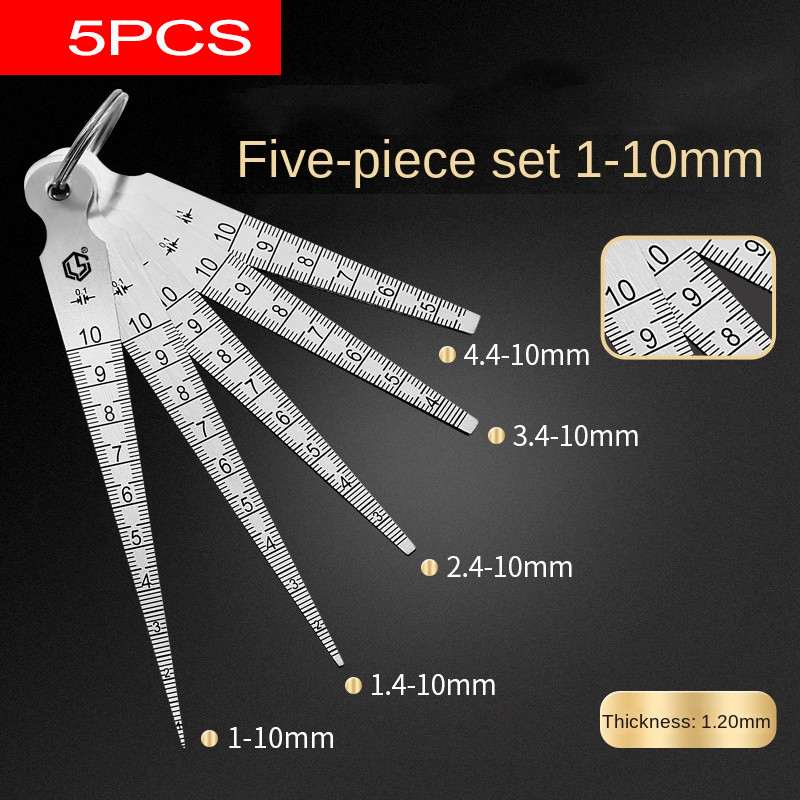 Multi Dimensional Gap Measuring Ruler Stainless Steel Taper Gauge ...