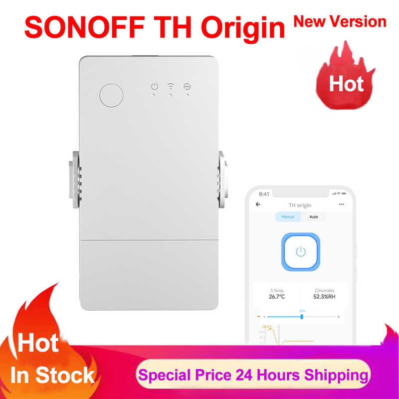 SONOFF TH Origin 16A 20A Wifi Temperature And Humidity Monitoring ...