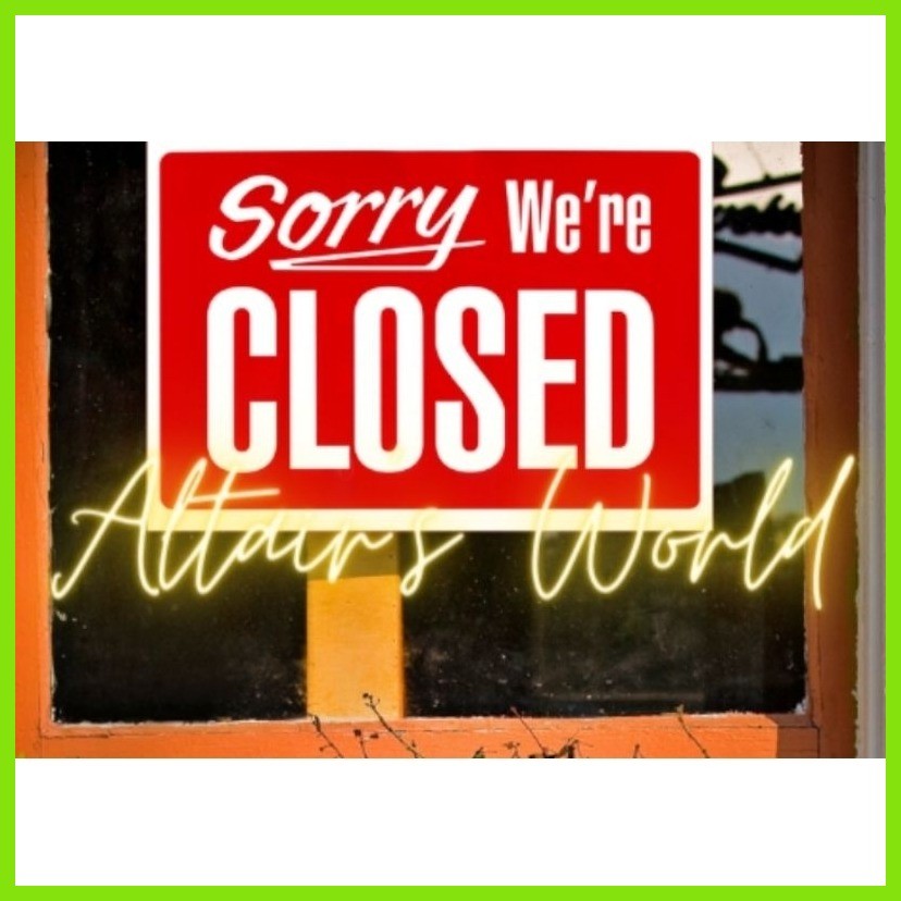♨ Business Signage : Sorry We're Closed Laminated Sign / Waterproof ...