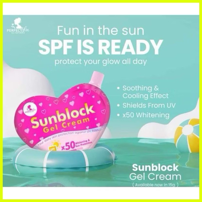 Perfect Skin Sunblock Gel Cream 15g | Shopee Philippines