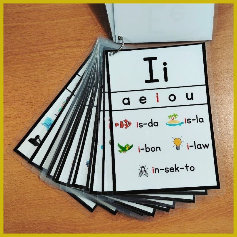 ABAKADA Pagpapantig Flashcards: Pagbasa sa Filipino with Sample ...