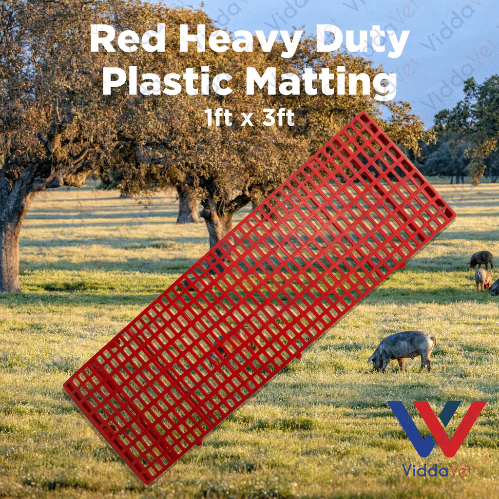 10pcs Durable 1x3 Red Animal Mattings Plastic matting for dog plastic ...
